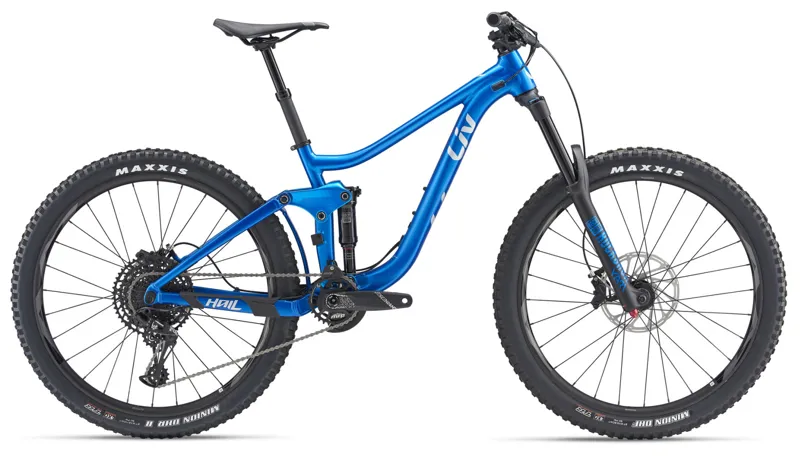 2019 Liv Hail 2 Womens Full Suspension Mountain Bike in Blue
